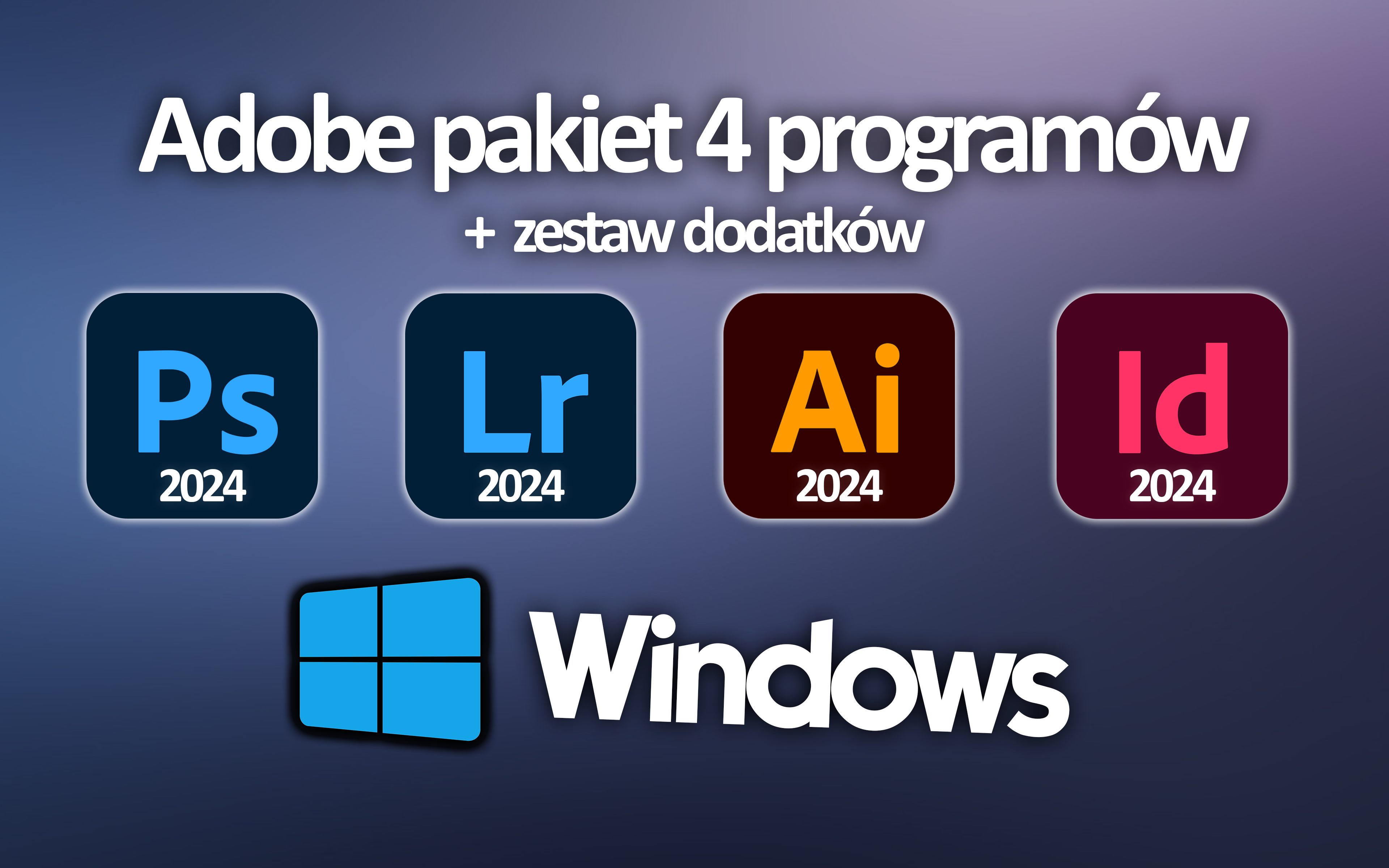 Buy 📦Adobe Pakiet 4 programów - Photoshop , Lightroom , Ilustrator ...