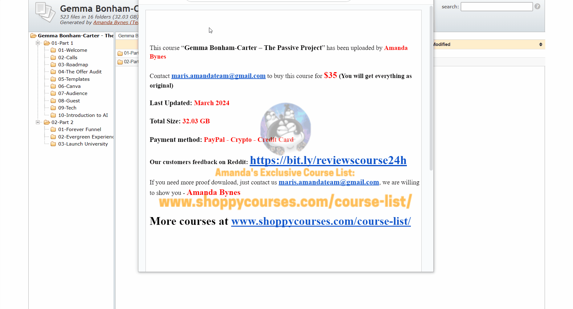 Gemma Bonham-Carter – The Passive Project