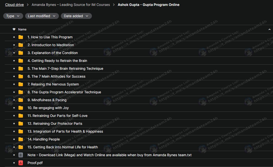 Ashok Gupta - Brain Retraining Program