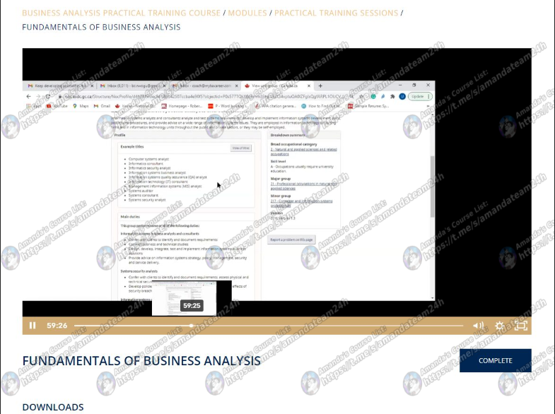 Eno Eka - Business Analysis Practical Training Course
