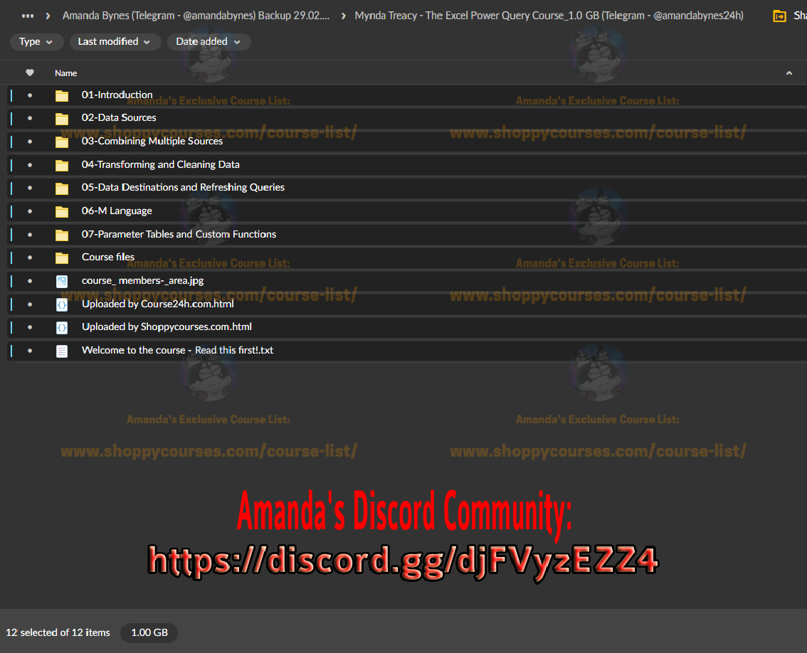 Mynda Treacy - The Excel Power Query Course