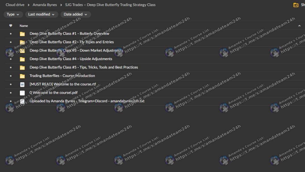 SJG Trades – Deep Dive Butterfly Trading Strategy Class