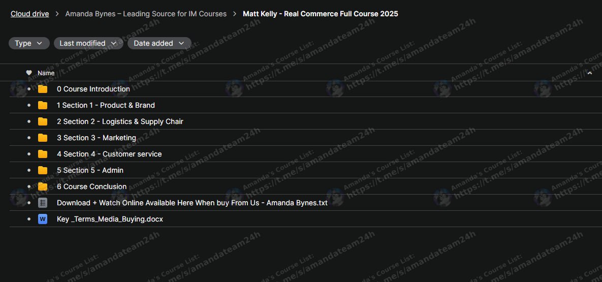 Matt Kelly - Real Commerce Full Course 2025