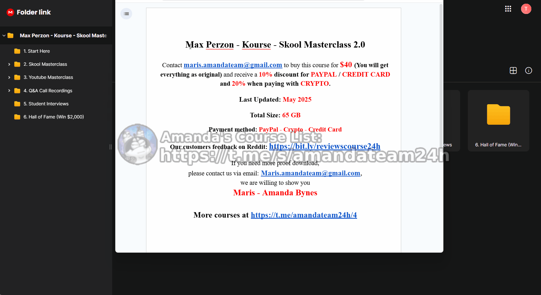 Max Perzon - Kourse - Skool Masterclass 2.0