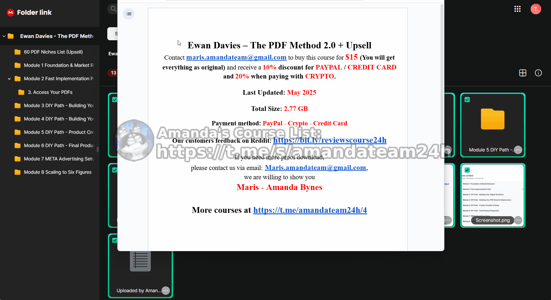Ewan Davies – The PDF Method 2.0 + Upsell