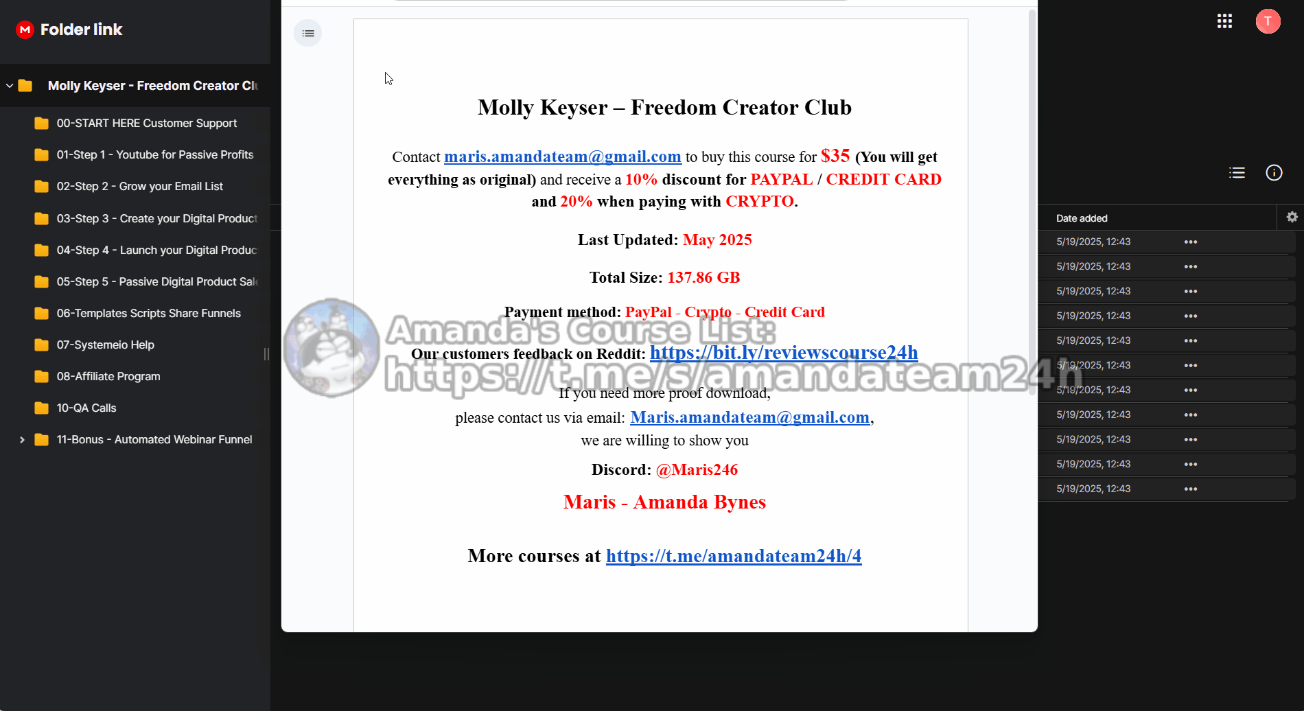 Molly Keyser – Freedom Creator Club