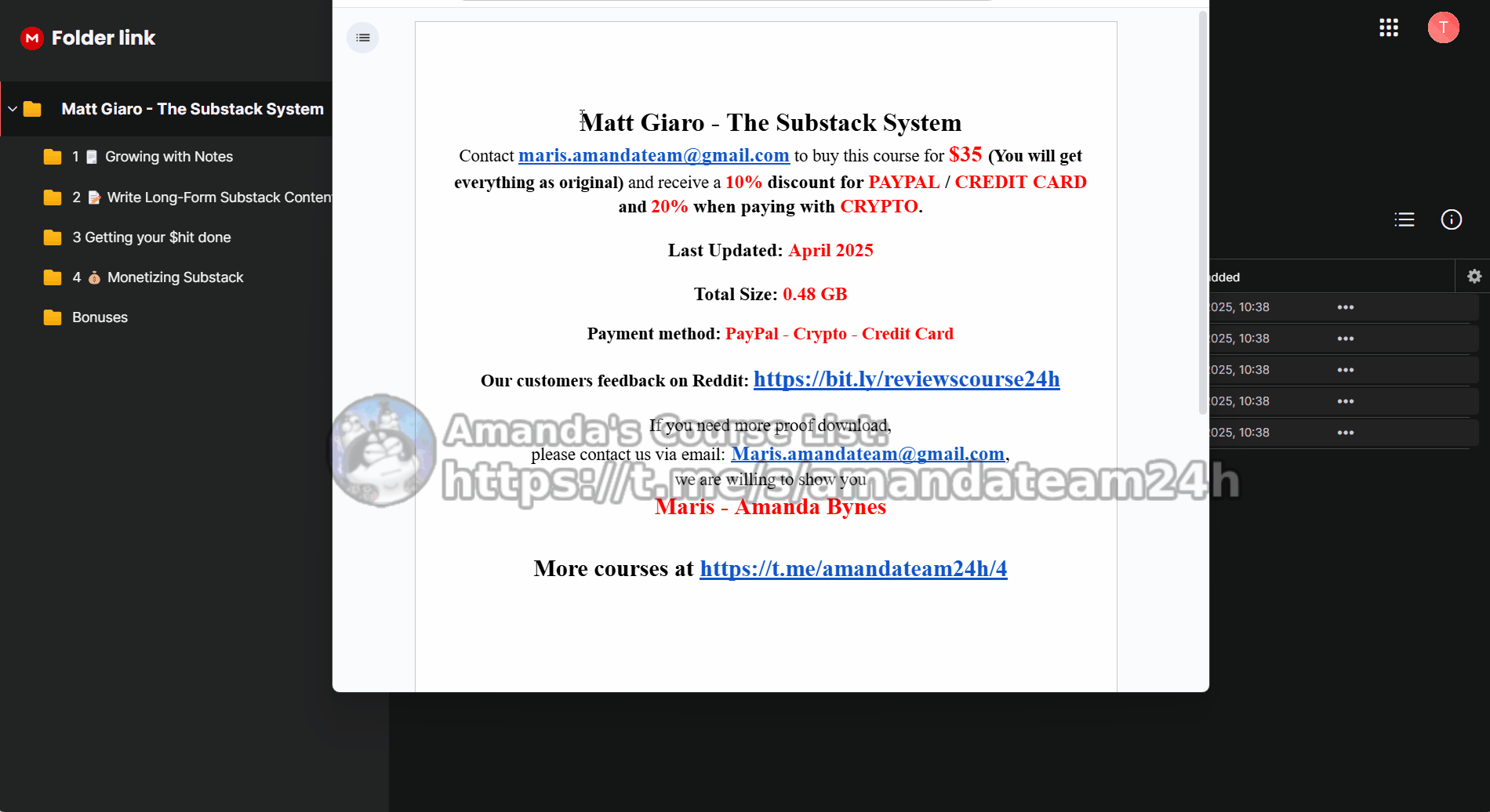 Matt Giaro - The Substack System